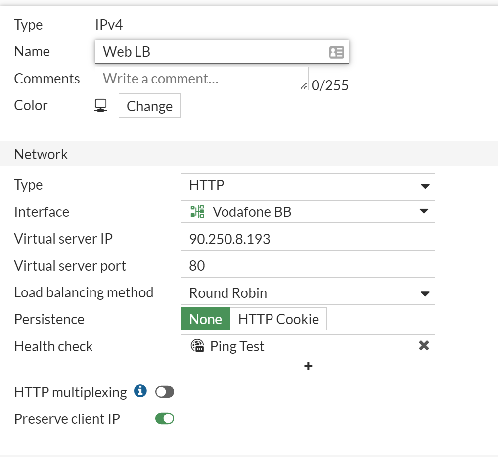 FortiGate: How to use a FortiGate as a load balancer
