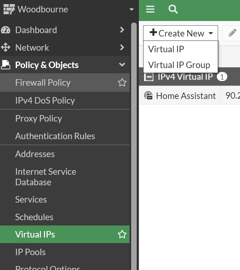FortiGate: Port forwarding V7