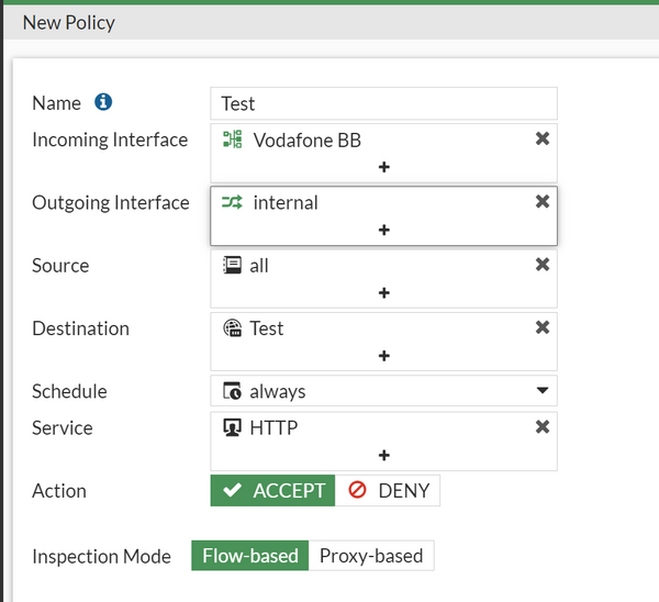 FortiGate: Port forwarding V7